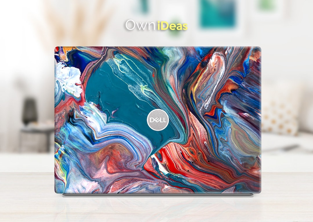 Dell Laptop Cover Skins Art Vabstract Texture Design Decal Personalized ...