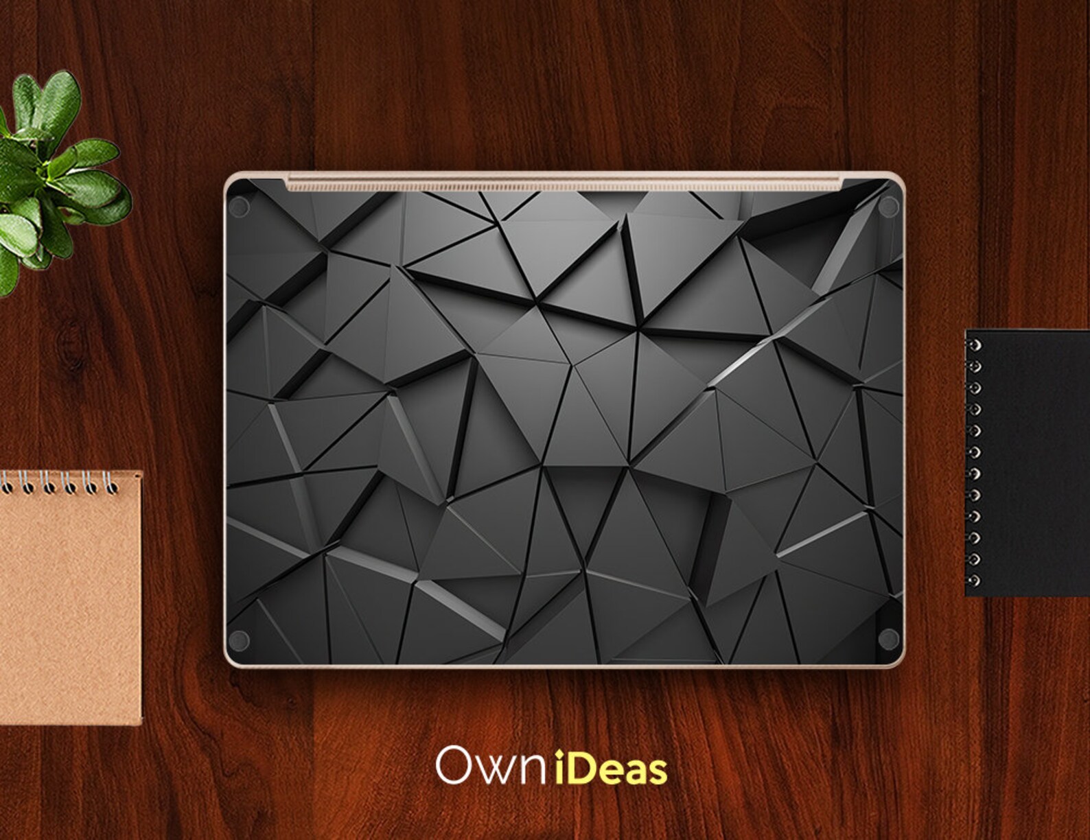 Surface Laptop 3 15" Sticker Black Texture Design Customizable ...