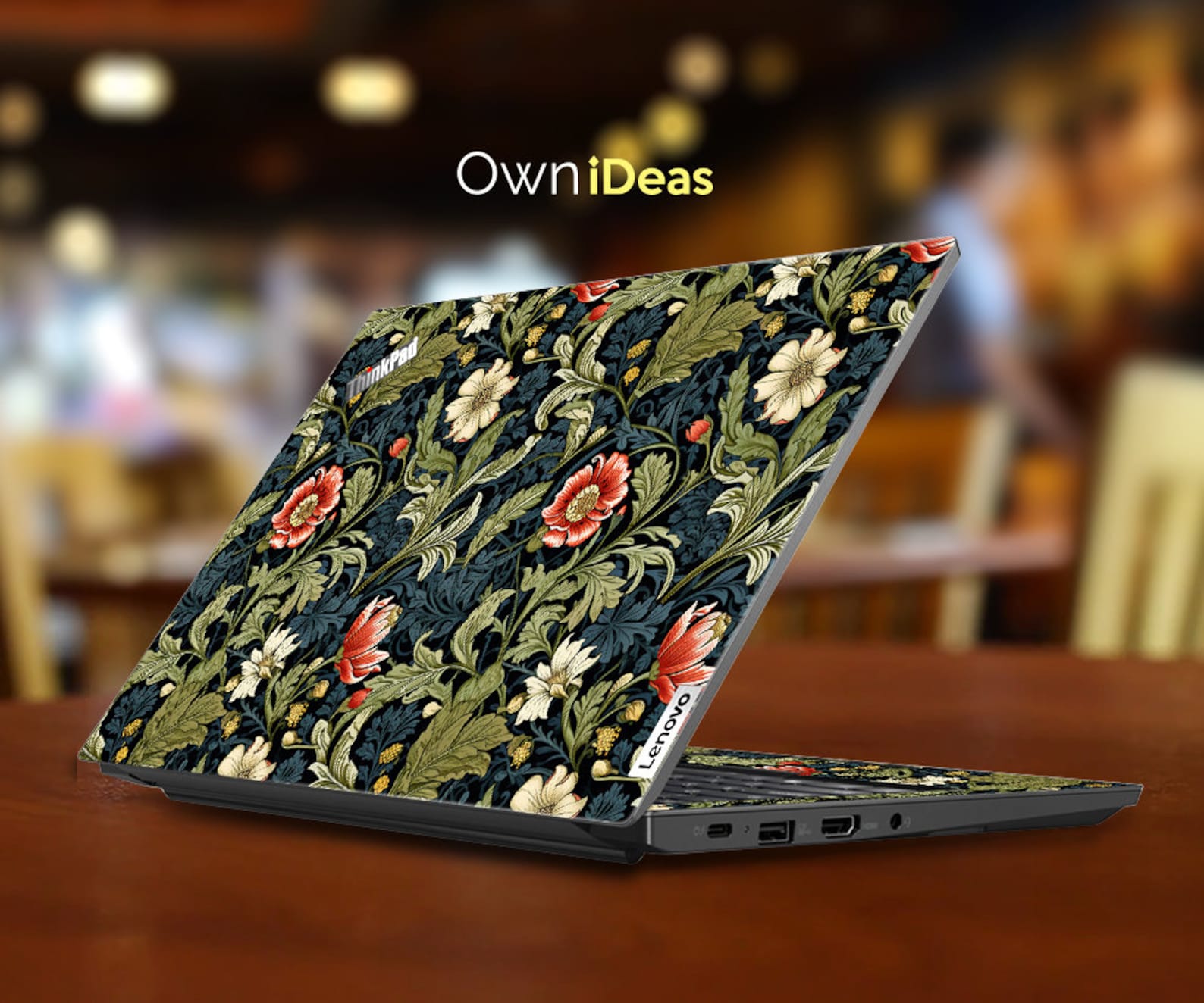 Lenovo Yoga Skin Convertible Laptop Green Aesthetic Flowers ...