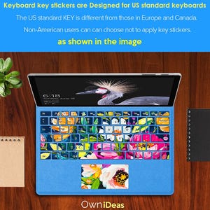 Surface Pro X Decal Colorful Flower Design Personalized Gift for ...