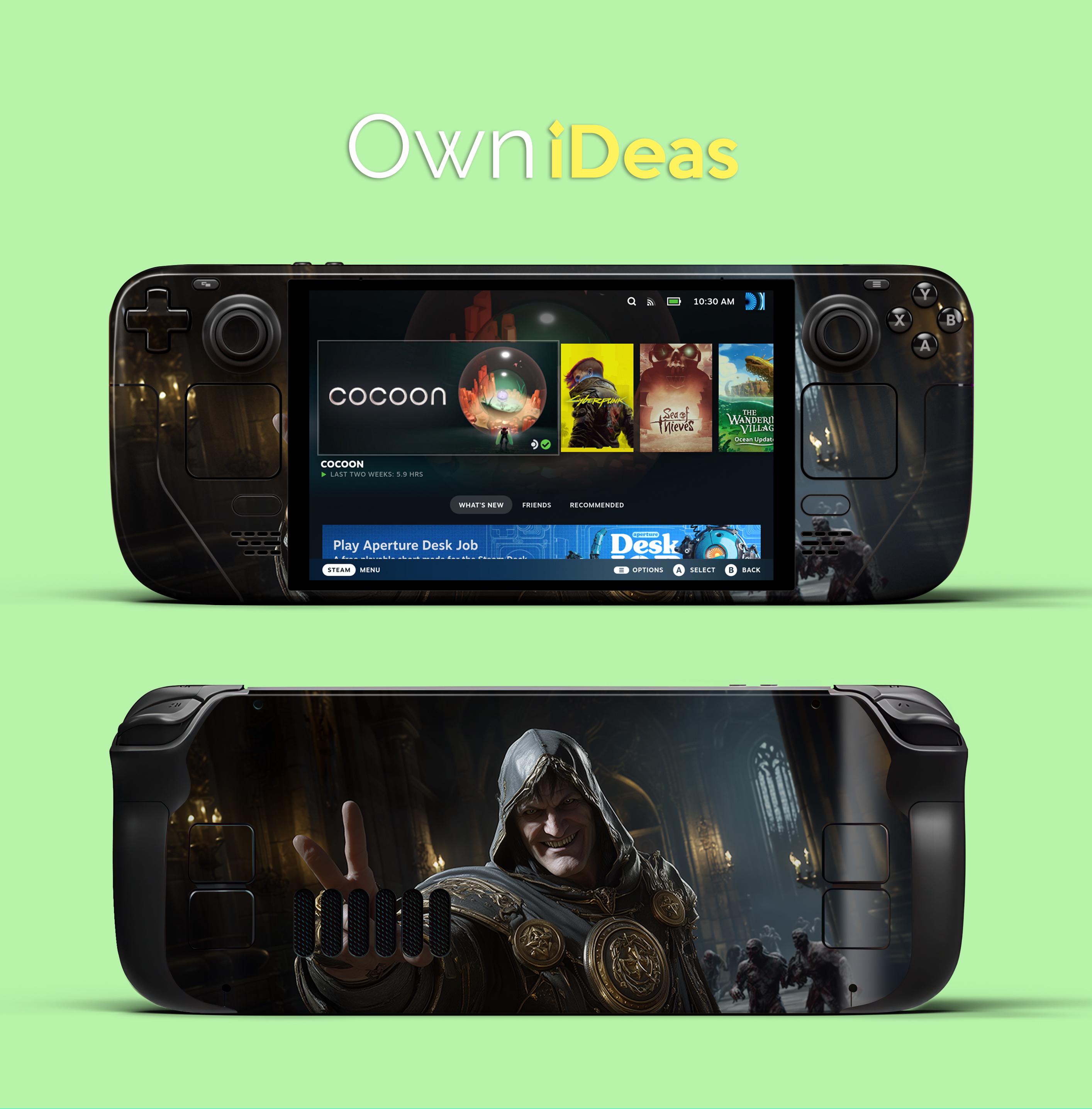 Custom Steam Deck Oled Skin With Clear Case Magic and Curse Design ...