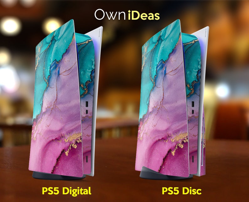 Ps5 Skins Disc Edition, Colorful Abstract Pattern Customizable ...