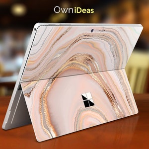 Surface Pro Protective Skin , Pink Marble Design Personalized Gift ...