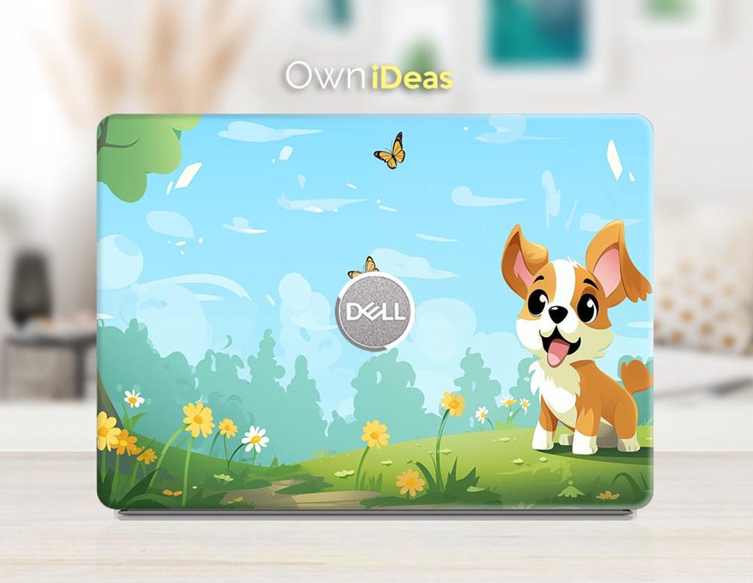 Dell Laptop Sticker Cute Puppy Design Personalized Gift for Girlfriend ...