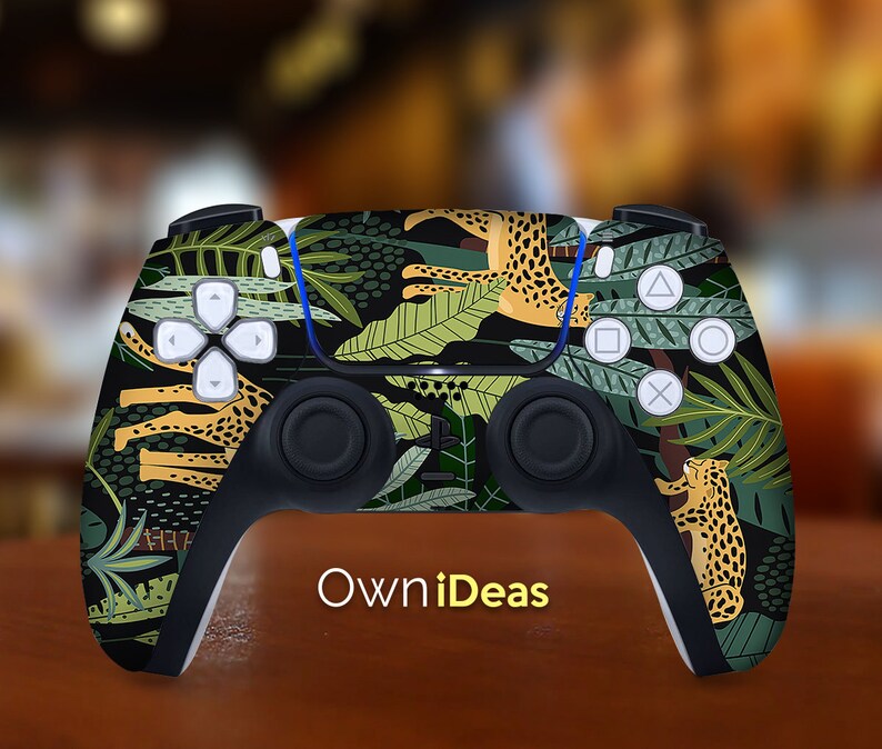 Ps5 Skins Controller Color Green Plants Painting Customizable - Etsy