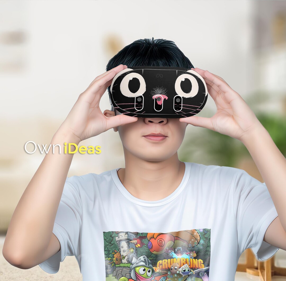 Cute Vr Glasses Stickers Skin Decals Father's Day Gift Customizable ...