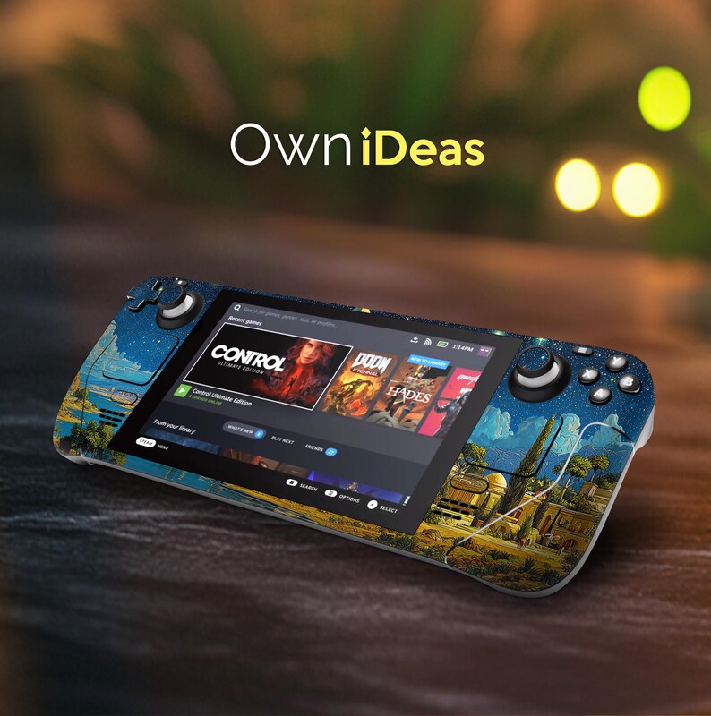 Custom Steam Deck Oled Skins With Clear Case Starry Night Pyramid ...
