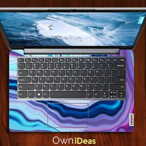 Laptop Skin Lenovo Thinkpad Ideapad Abstract Curve Design Personalized ...