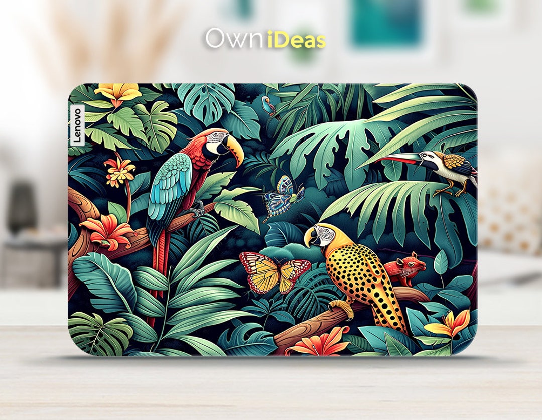 Lenovo Computer Stickers Laptop Accessories Unique Plant Parrot Design ...