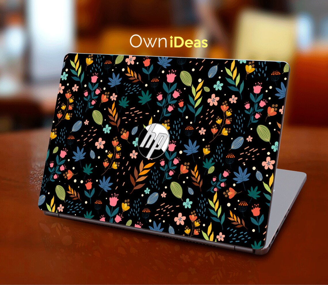 HP Probook Skin Black Patterns Personalized Gift, Fits Hp Spectre, Envy ...