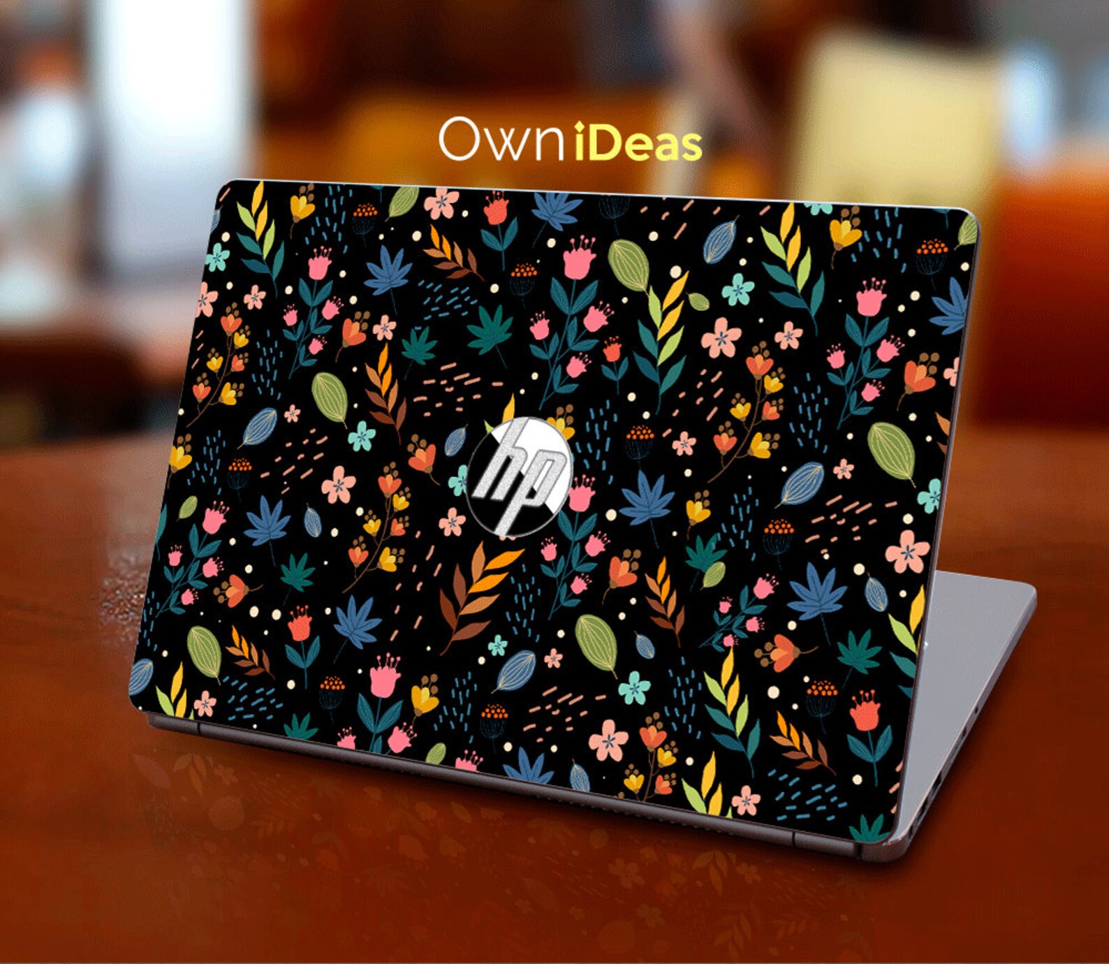 HP Probook Skin Black Patterns Personalized Gift, Fits Hp Spectre, Envy ...