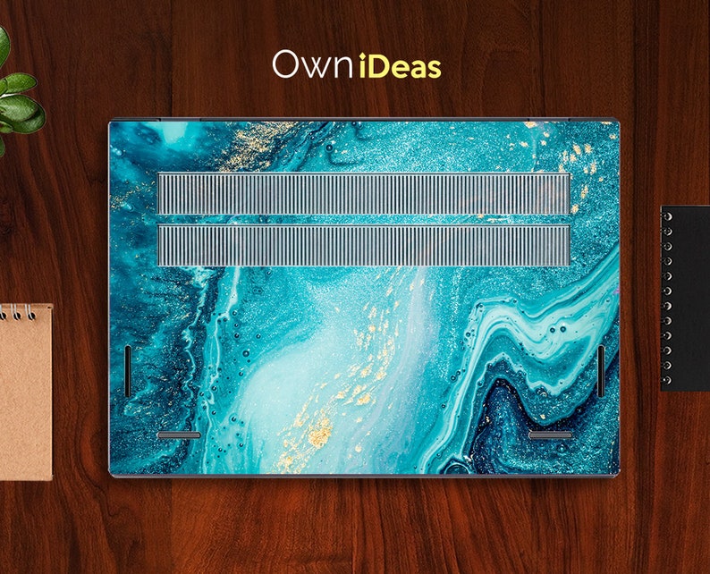 Hp Spectre Laptop Skin, Marble Texture Personalized Gift, Fits HP ...