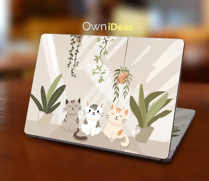 Hp Envy Skin Three Kittens Pattern Design Personalized Thank You Gift ...