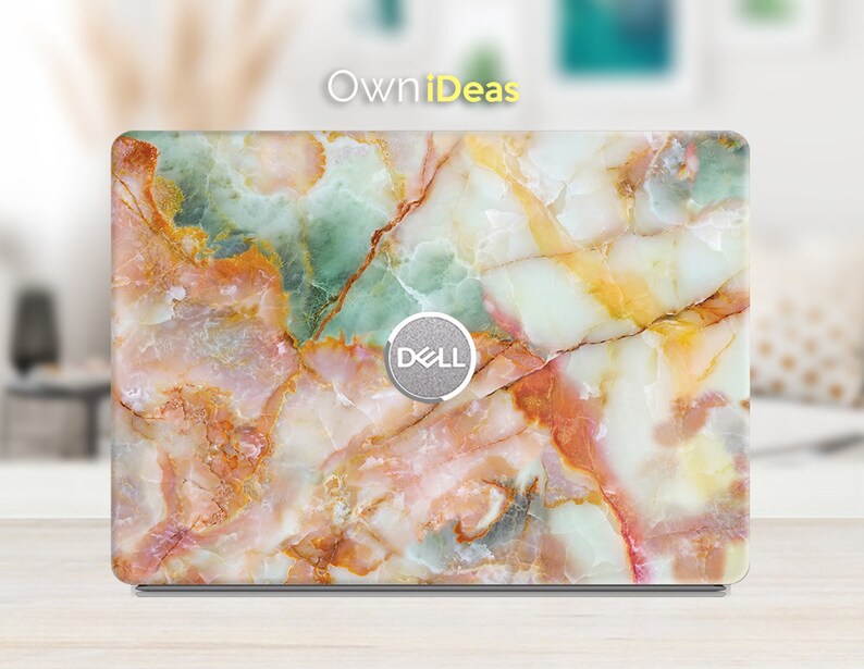 Dell Notebook Skins Marble Texture Personalized Customizable - Etsy
