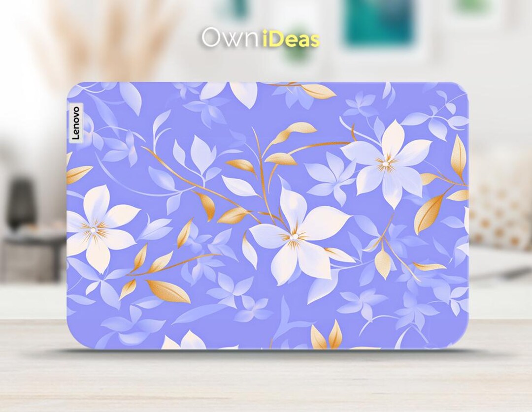 Lenovo Ideapad 1 Laptop Purple Floral Design Personalized Christmas ...