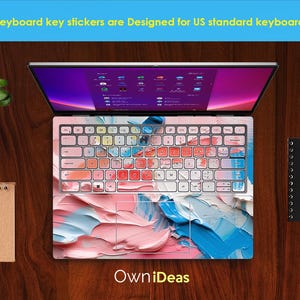 HP Laptop Accessories Pink Oil Painting Pattern Valentine's Day Gift ...