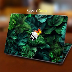 Hp Elitebook Laptop Sticker Green Leaf Pattern Personalized Graduation ...