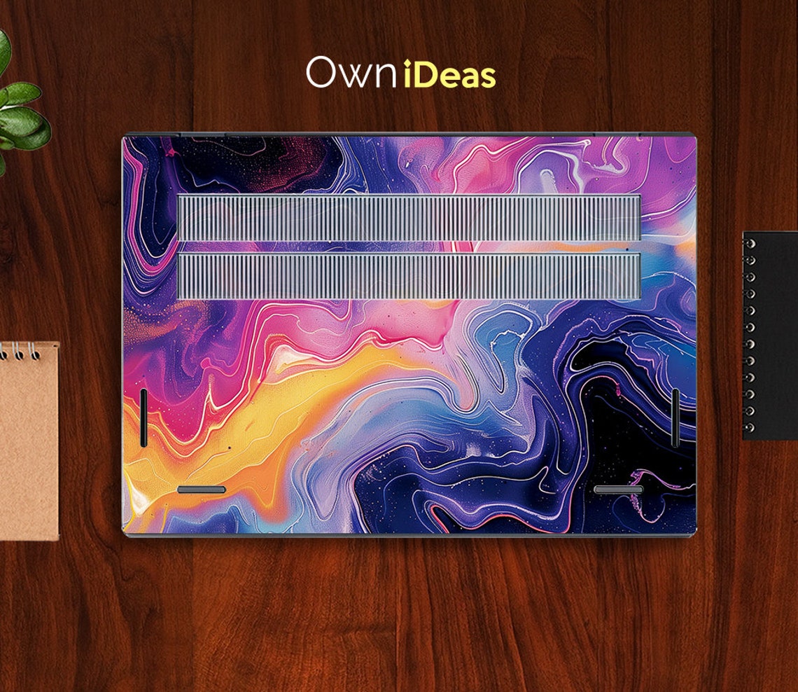 Dell Laptop Protective Skin Colorful Oil Painting Art Design ...