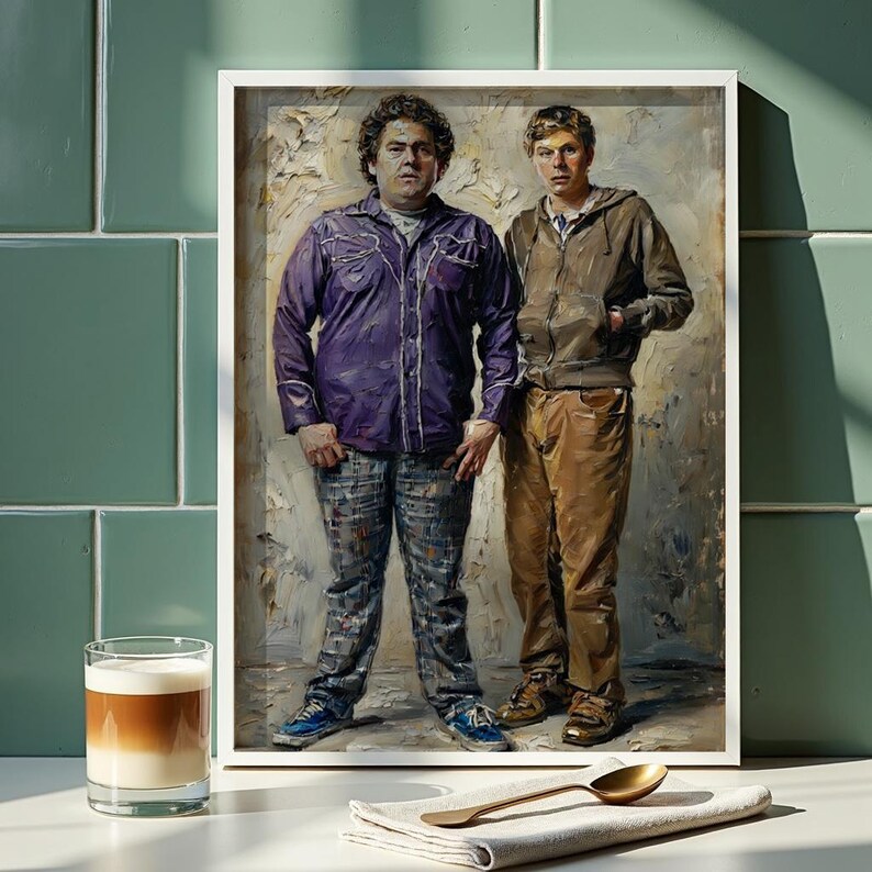 Seth and Evan: Watercolour Print | Superbad Inspired Art - Etsy UK