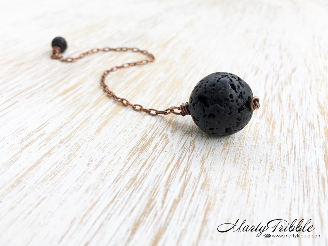 Copper Lava Stone Dowsing Pendulum: Divination Tool - Etsy