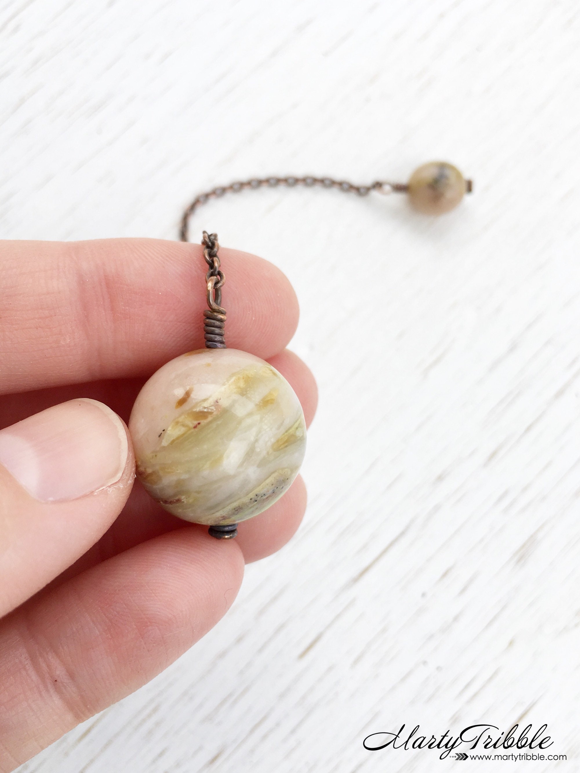 Dowsing Pendulum Crystal Pendulum Pink Opal Pendulum | Etsy