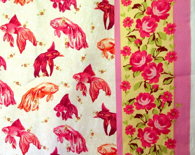 1/2 Yard Tokyo Milk Fabric, Age of Aquarius in Pink ... Neptune and the ...