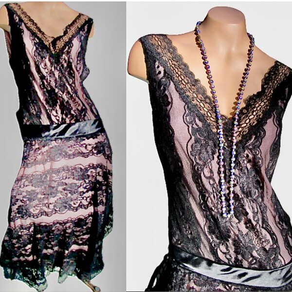 Lace Flapper Dress - Etsy