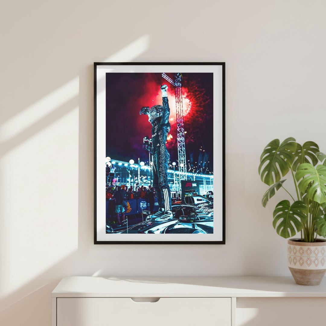 George Russell Formula 1 Poster, F1 Motorsport Print, Motivational ...