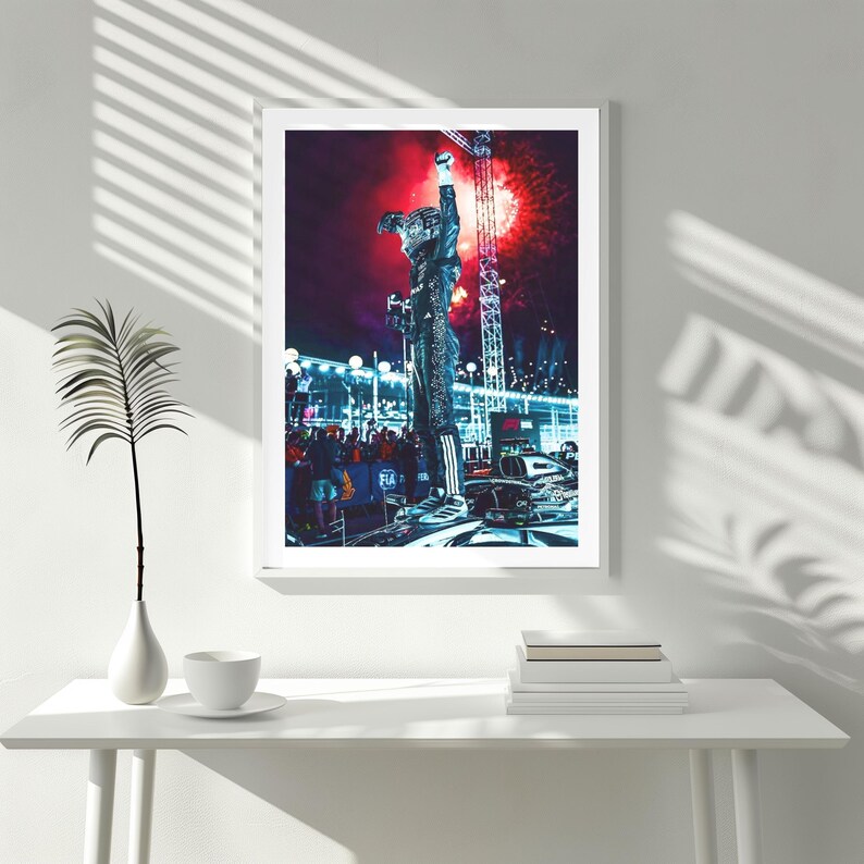 George Russell Formula 1 Poster, F1 Motorsport Print, Motivational ...