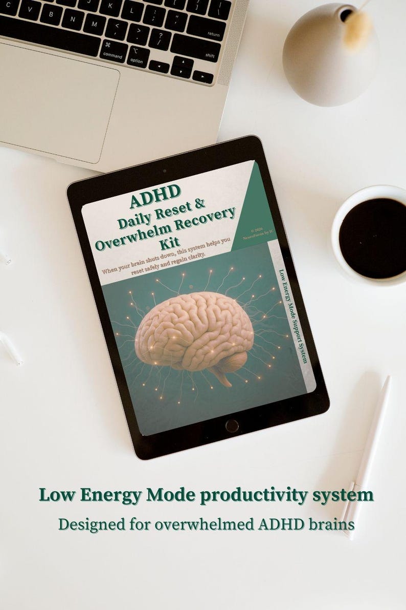 ADHD Overwhelm Recovery Toolkit | Neurodivergent Planner (printable PDF ...