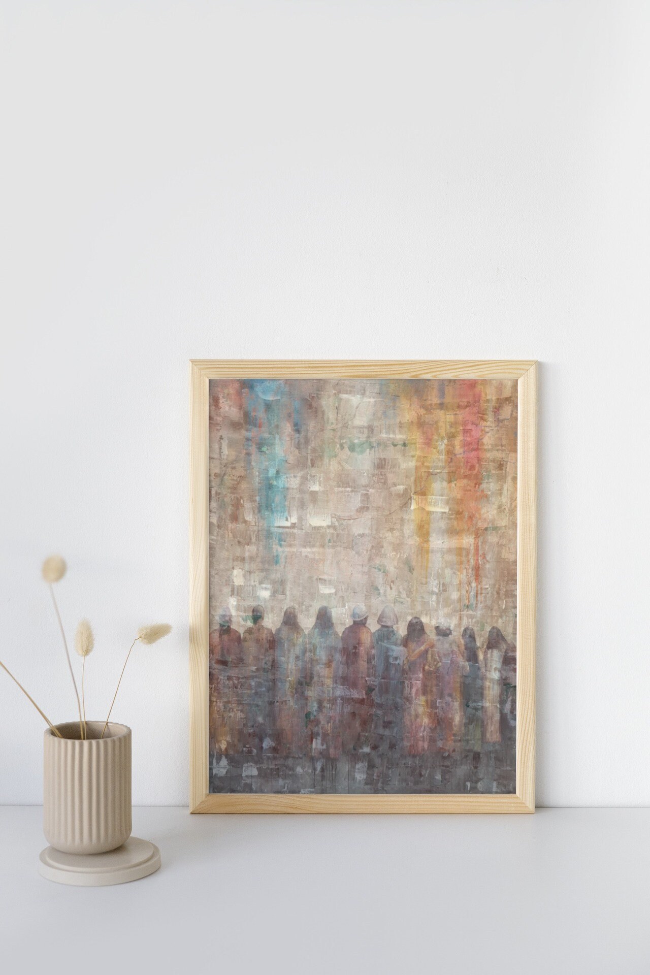 Jerusalem Western Wall Art Print Instant Download, Contemporary Digital ...