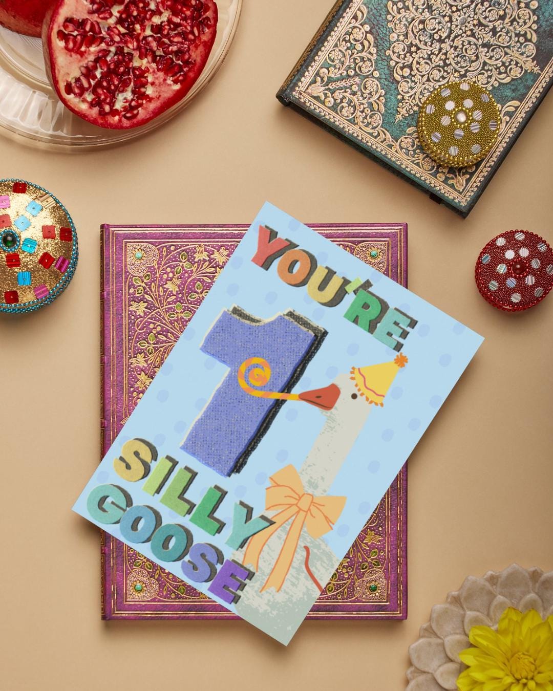One Silly Goose Birthday Card | Printable Editable Card 5x7" | Digital ...