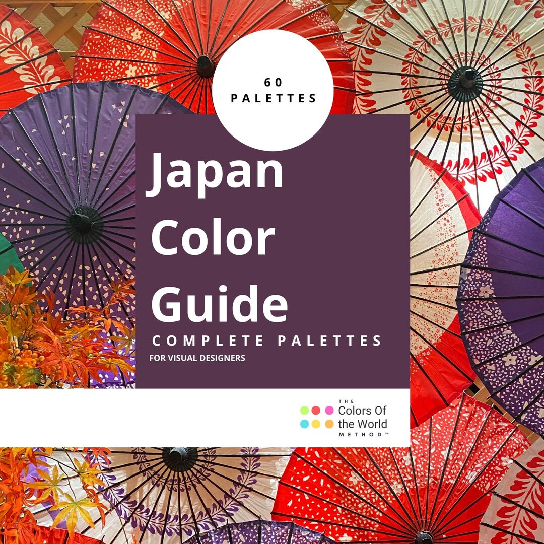 Japanese Color Palette Guide – 60 Palettes for Designers (digital ...