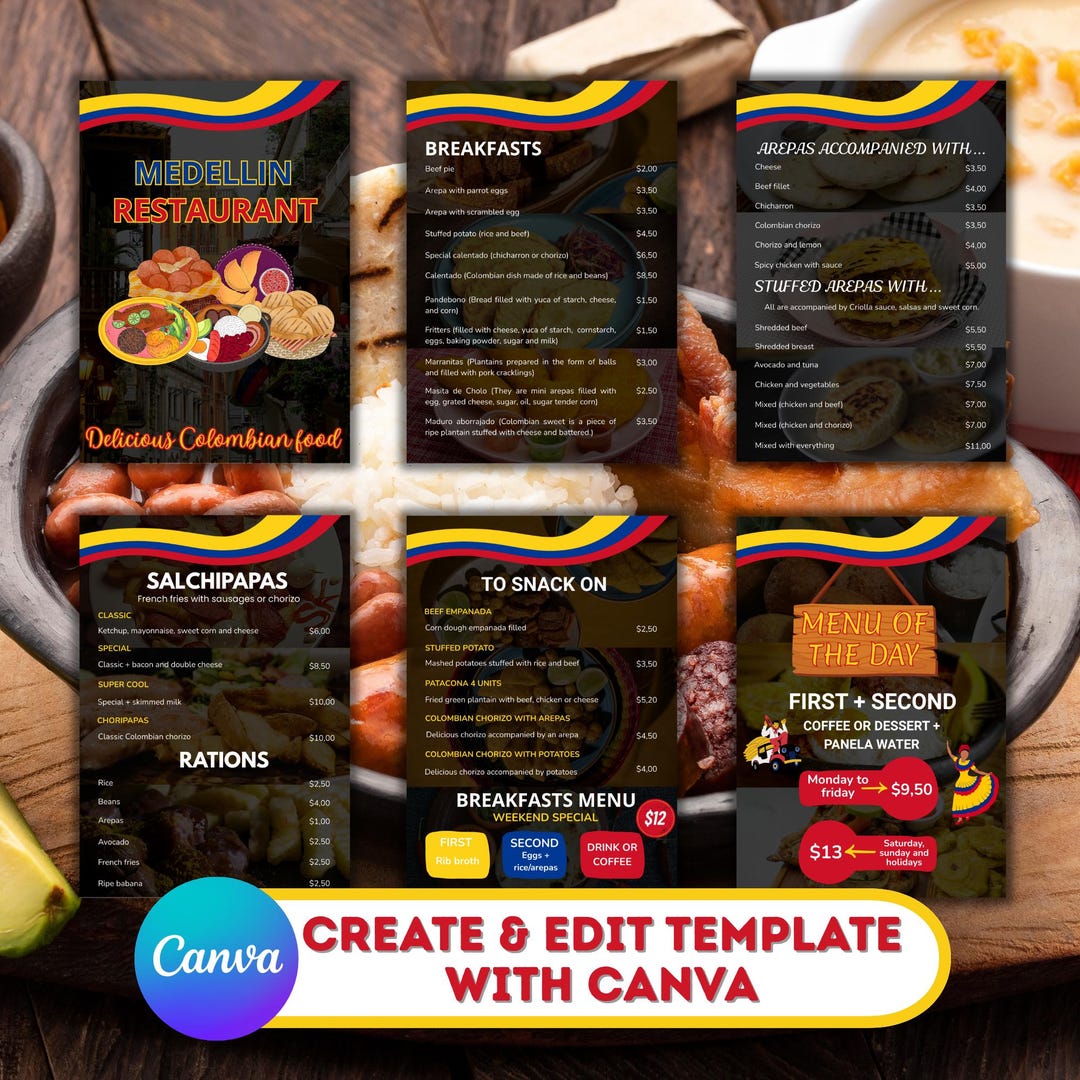Colombian Food Menu Templates/colombian Food Menu/colombian Food Menu ...