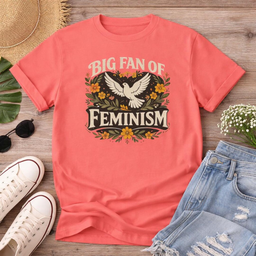 Big Fan of Feminism Shirt, Feminist Graphic Tee for Women, Empowerment ...