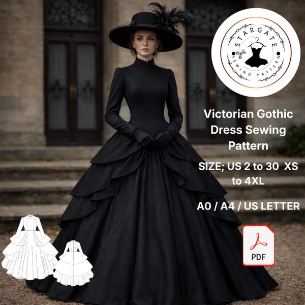 Gothic Victorian Gown - Etsy