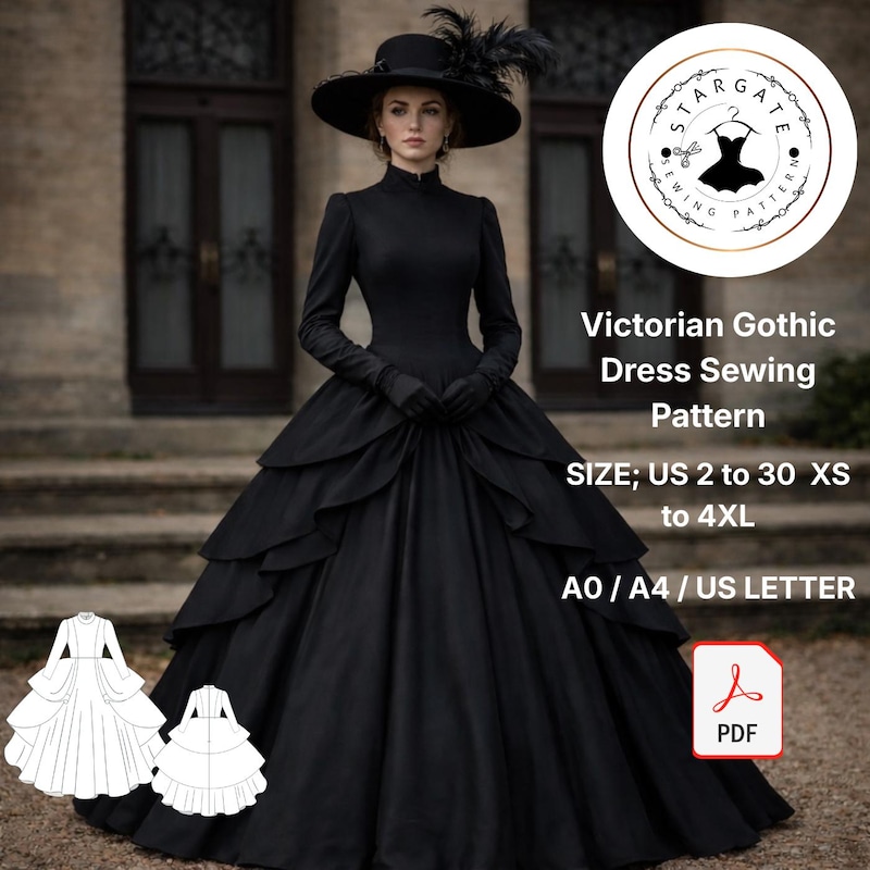 Gothic Victorian Gown - Etsy