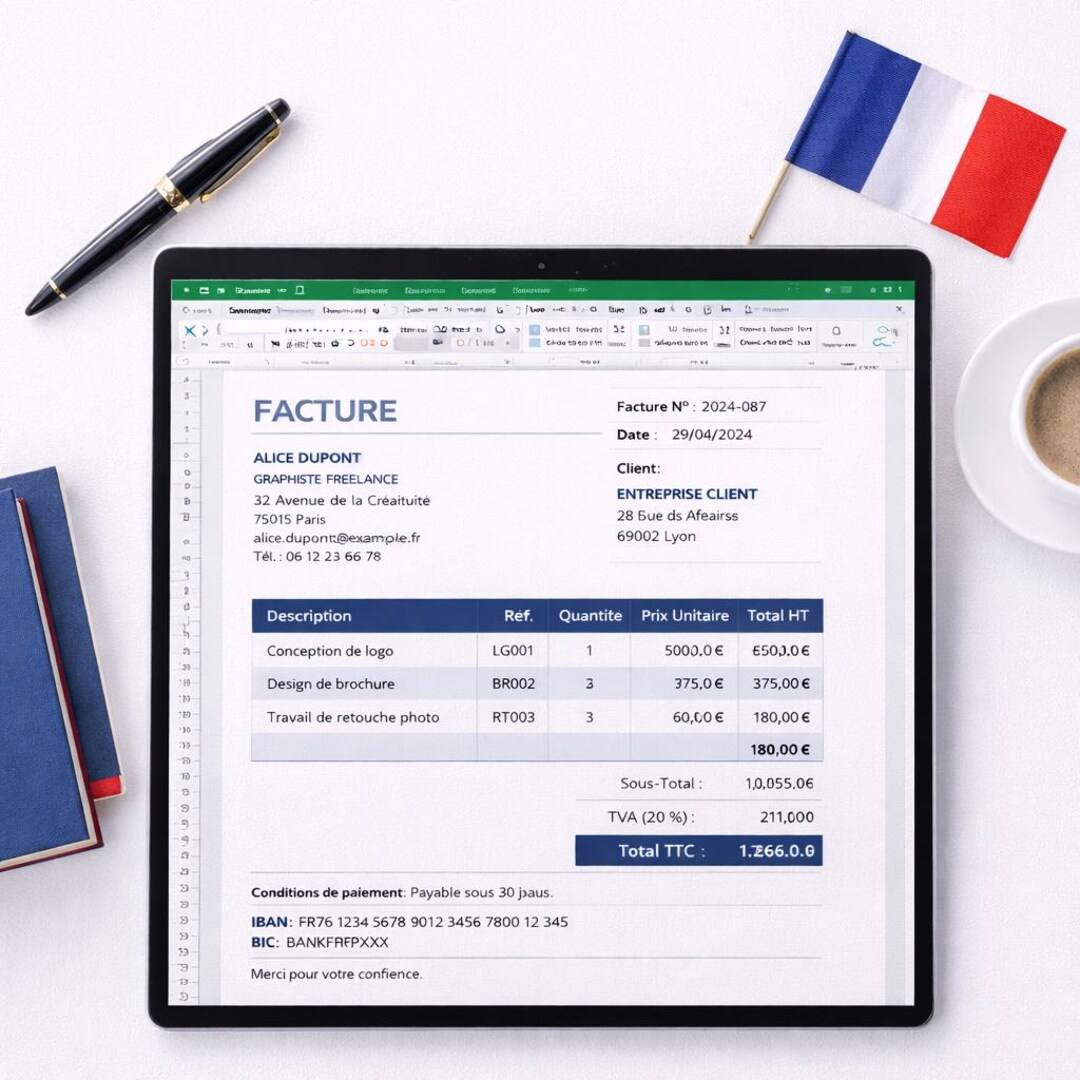 Simple Invoice Template for Excel & Word 2026 | Invoice Template for ...