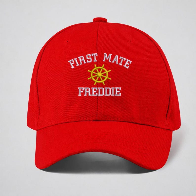 Custom Embroidered Captain Hat, Personalized First Mate Baseball Cap ...