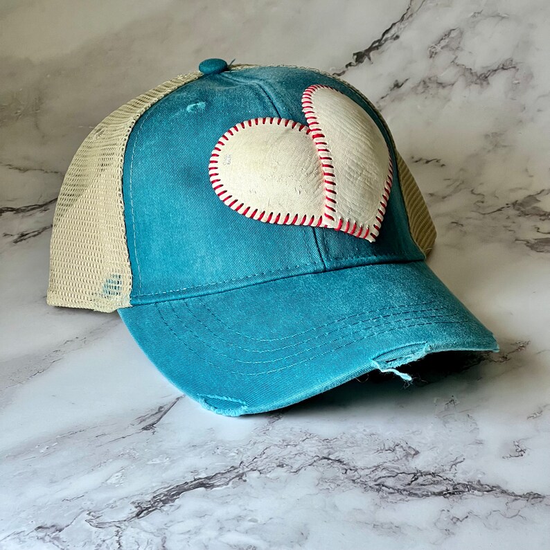 Baseball Mom Hat, Custom Ball Cap for Women, Upcycled Vintage Hat ...