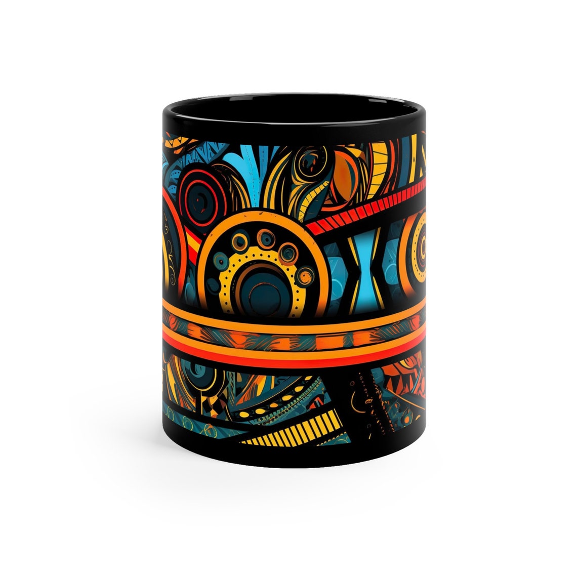 Ankara African Print Coffee Mug, Afrocentric Cup (11oz) - Etsy