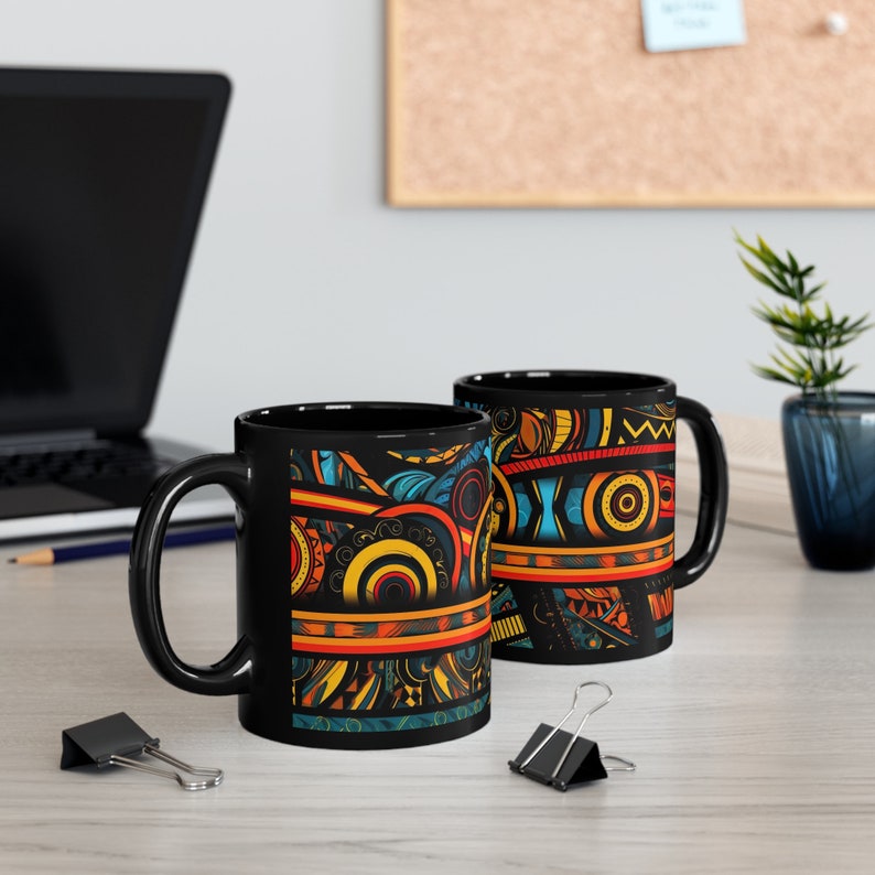 Ankara African Print Coffee Mug, Afrocentric Cup (11oz) - Etsy