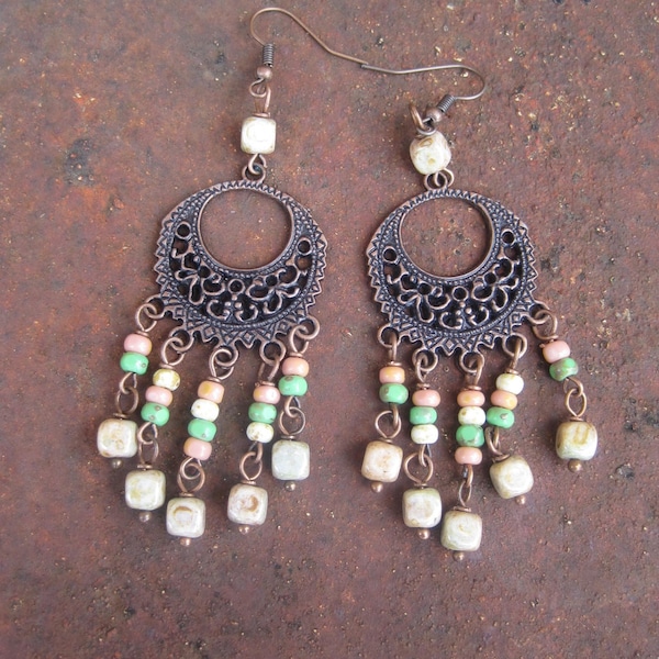 Boho Earrings - Etsy