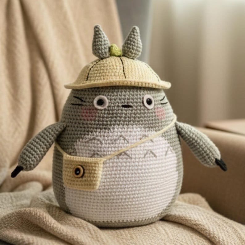Totoro Crochet Pattern PDF, Amigurumi Forest Spirit Plush Tutorial ...