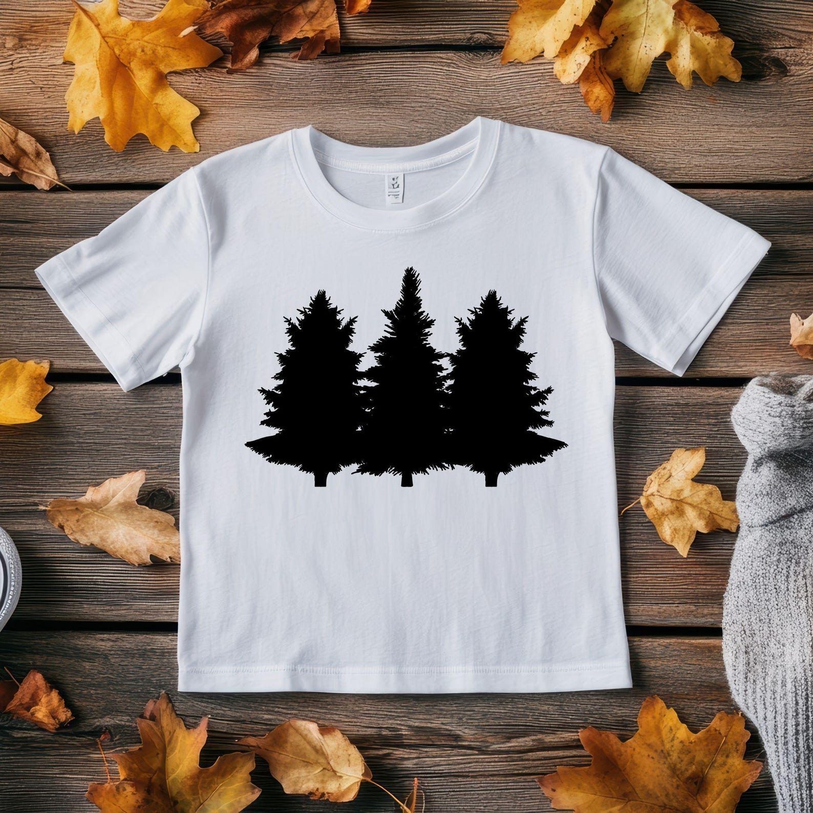 Evergreen Trees Svg,forest Silhouettes,tree Line Svg Png,digital File ...
