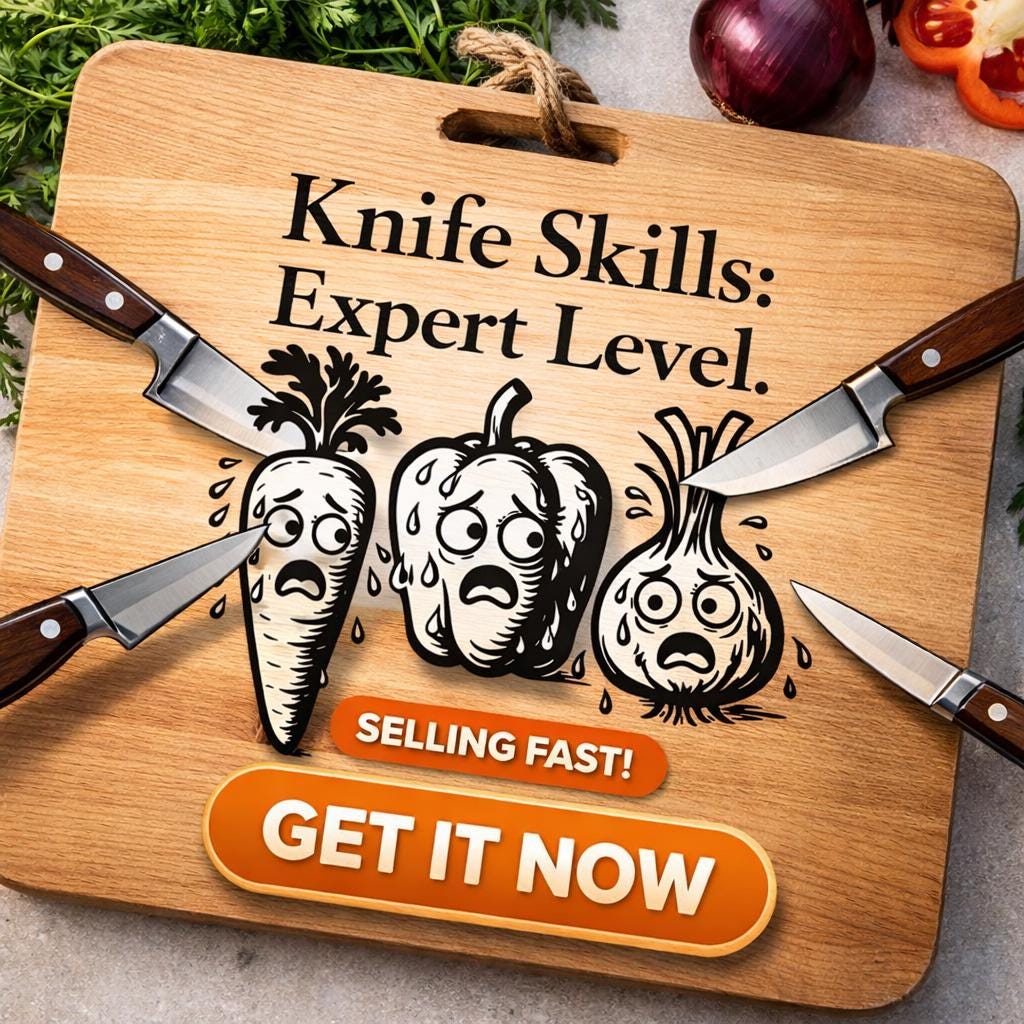 Knife Skills Expert Level SVG, Funny Cutting Board Quote, Laser ...