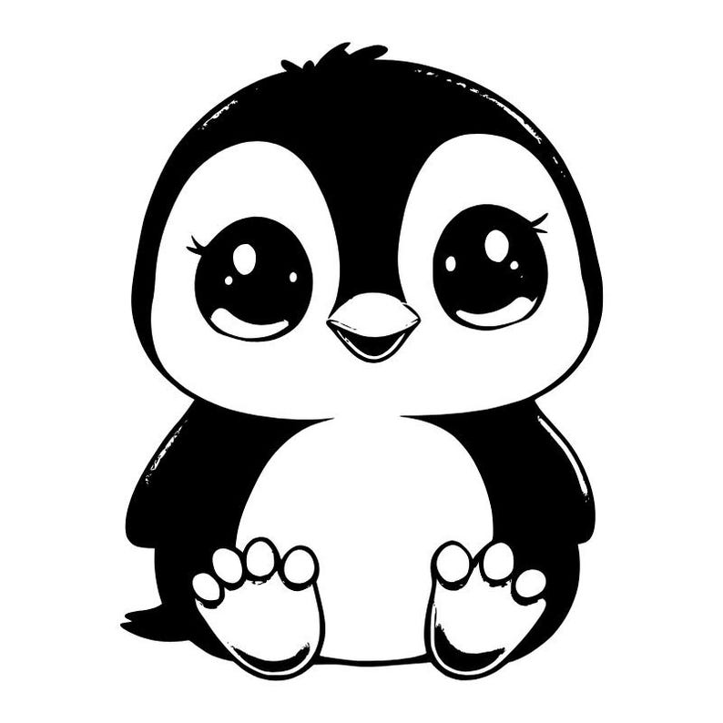 Baby Animal Clipart Bundle PNG SVG | Cute Kawaii Chick, | Nursery ...