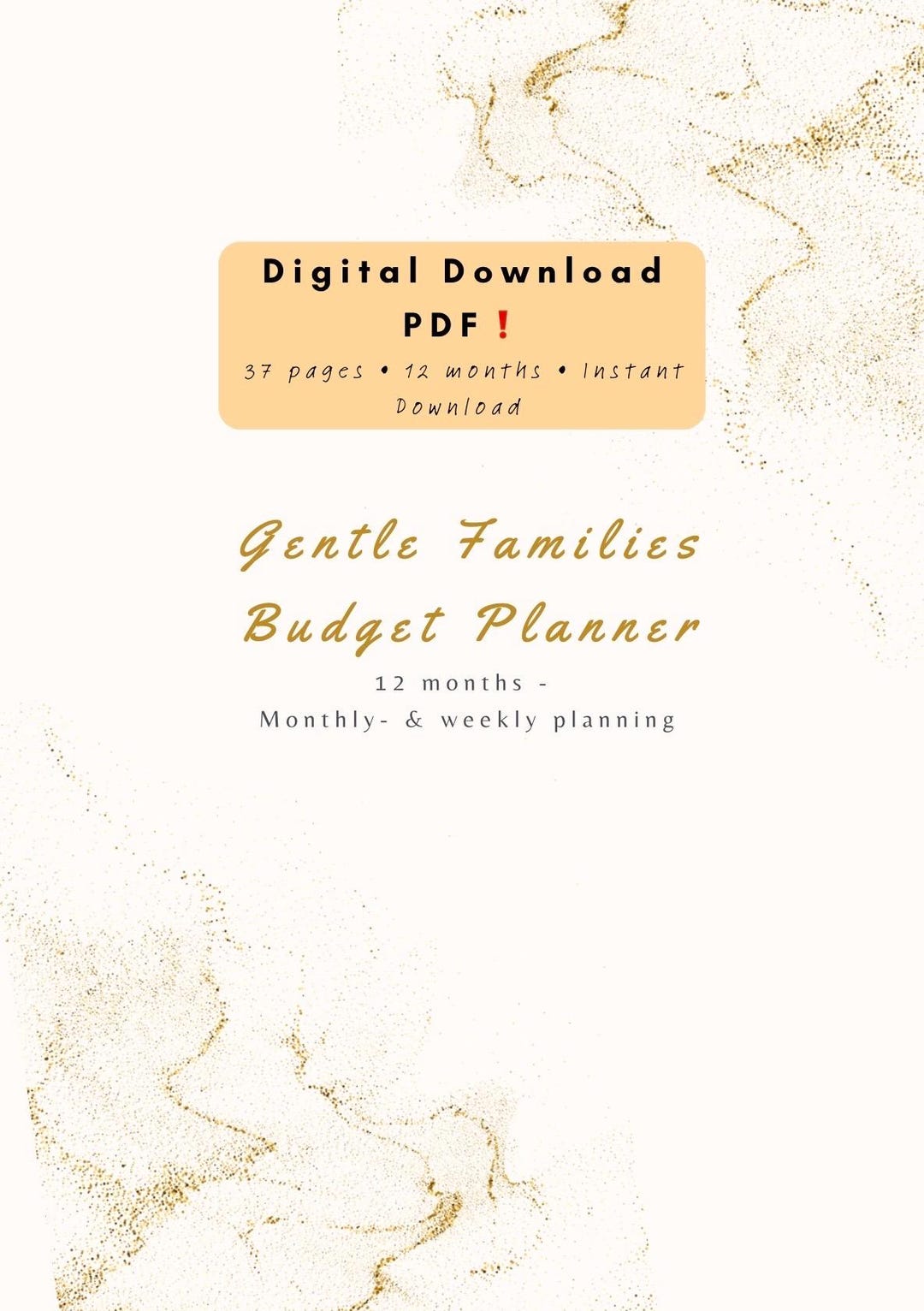 Family Budget Planner Printable PDF | Monthly & Weekly Budget Binder ...