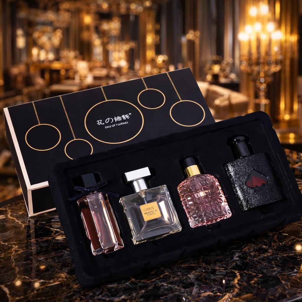 Luxury 4-piece Perfume Gift Set – Elegant Fragrance Collection for ...
