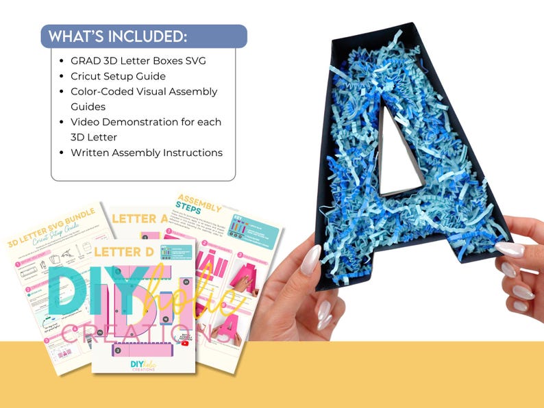 GRAD 3D Letter Box SVG | Graduation SVG for Cricut | Grad Party Decor ...